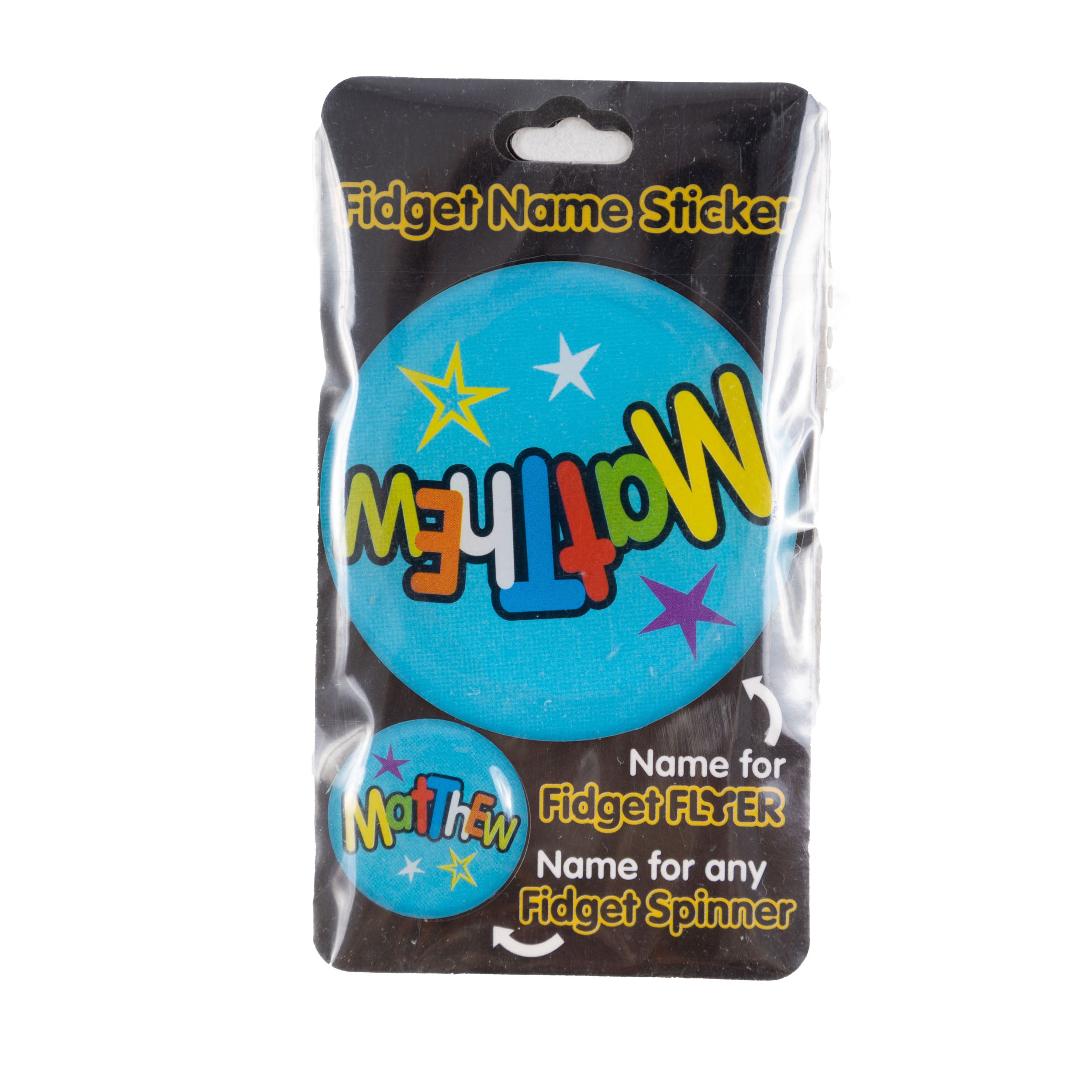 Fidget Flyer Name Stickers Matthew – Tartan Weaving Mill