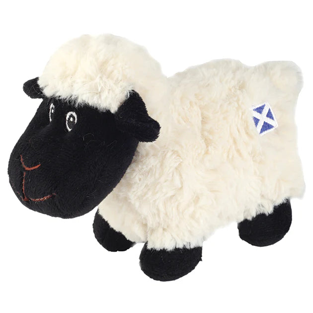 Comical Sheep Plush – 12cm Soft Toy with Saltire Embroidery