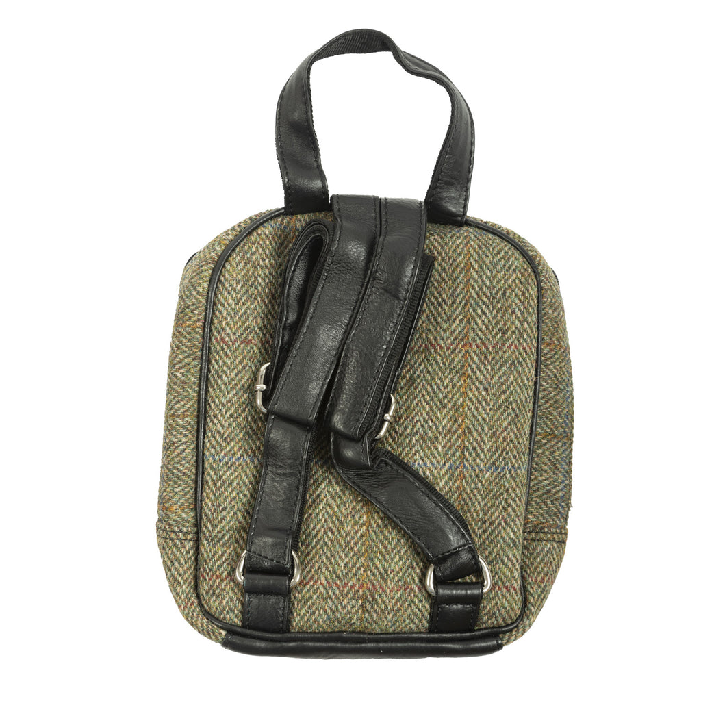 Ht Leather Small Backpack Lt Brown Check / Black – Tartan Weaving Mill