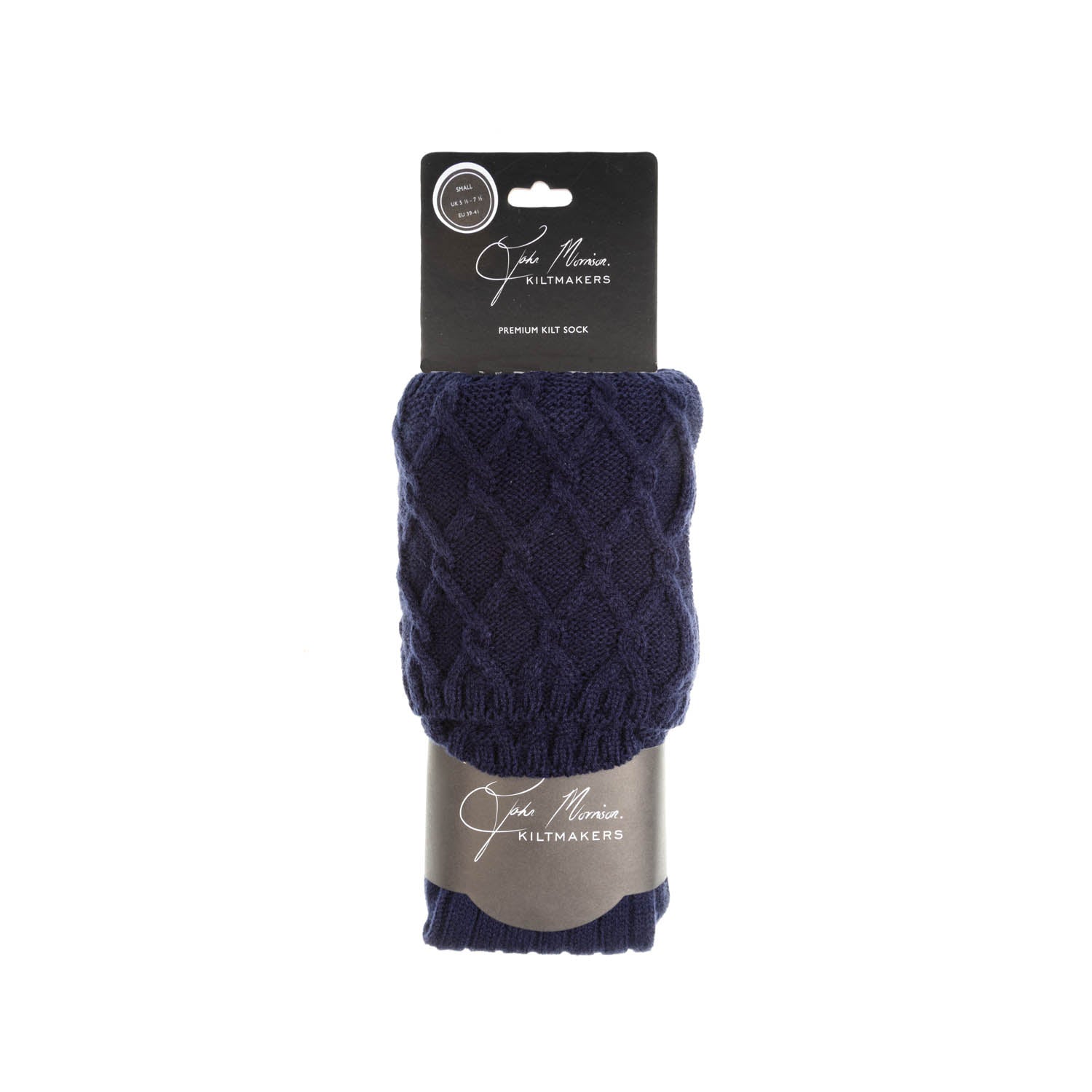Finlay Kilt Hose – John Morrison Premium Scot Kiltmarker Socks - NAVY