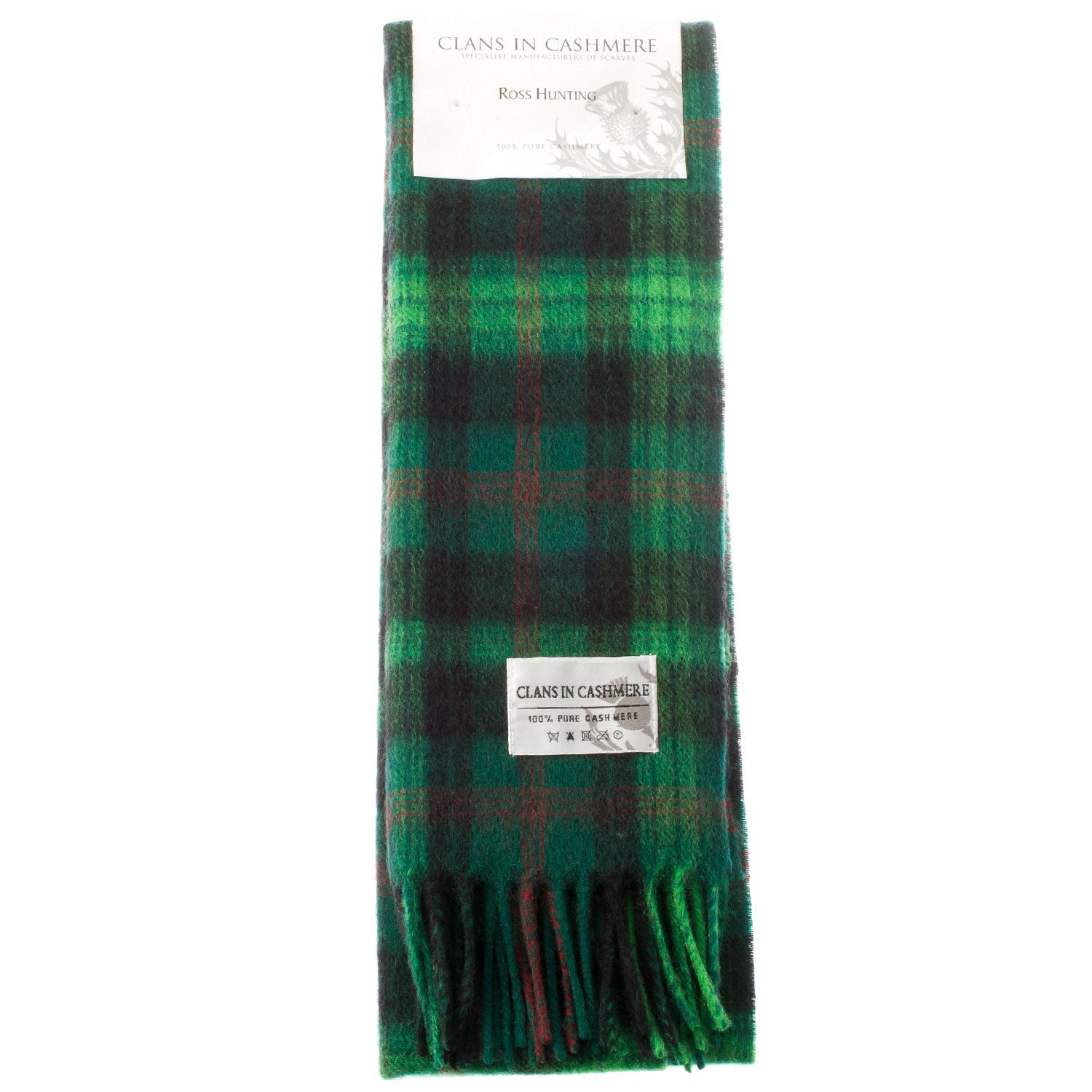 Cashmere Scottish Tartan Clan Scarf Ross Hunting – Tartan Weaving Mill