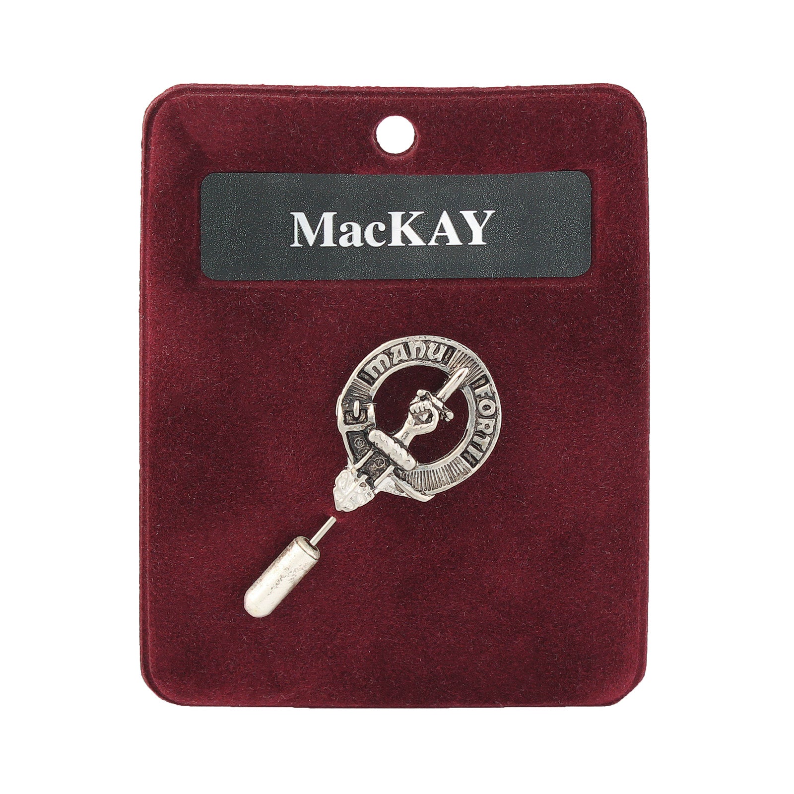 Art Pewter Lapel Pin Mackay – Tartan Weaving Mill